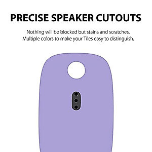 Silicone Case for Tile Pro 2022 with Keychains, 2 Pack Anti-Scratch Protective Cover with Carabiner (Pink/Purple)