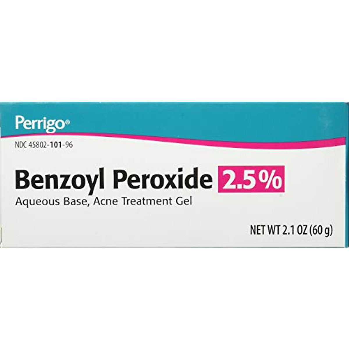 Perrigo 2.5% Benzoyl Peroxide Acne Treatment Gel 60gm Tube