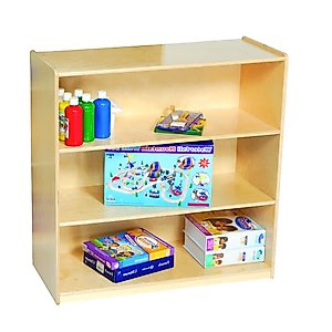 Contender 3 Shelf Kids Storage Solution | Wooden Bookshelf / Toy Organizer for Kids