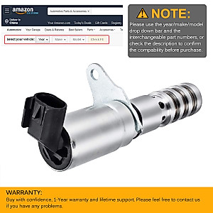Exhaust Camshaft Position Actuator Solenoid Engine Variable Valve Timing OE#12615873 12602516 Compatible with Chevrolet Trailblazer| Colorado| GMC Envoy| Canyon| Buick| Hummer| Oldsmobile| Isuzu|Saab