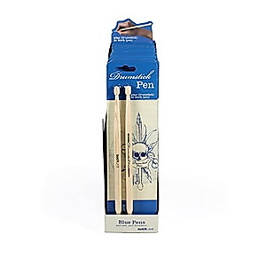 Suck UK | Drumsticks Ballpoint Pens | Blue Rollerball Pens | Novelty Stationary Supplies | Blue Pens Shaped liked Drum Sticks | From Stationery Kit to Drum Kit