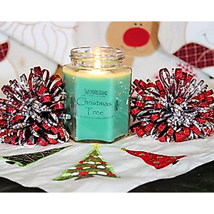 Christmas Tree Scented Blended Soy Candle | Real Christmas Tree Fragrance | Hand Poured in The USA by Just Makes Scents