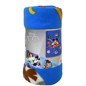 Disney 100th 45x60 Fleece Throw Blanket