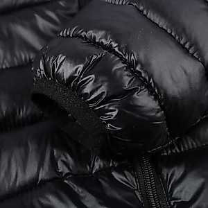 PATPAT Fall Winter Coats for Toddler Boys Toddler Girls Winter Jacket Outerwear with Hoods Black size 18-24 Months