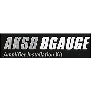 Sound Storm Laboratories AKS8 8 Gauge Car Audio Amplifier Amp Complete Kit Wiring Installation with Install Wire Cables and RCA Interconnect
