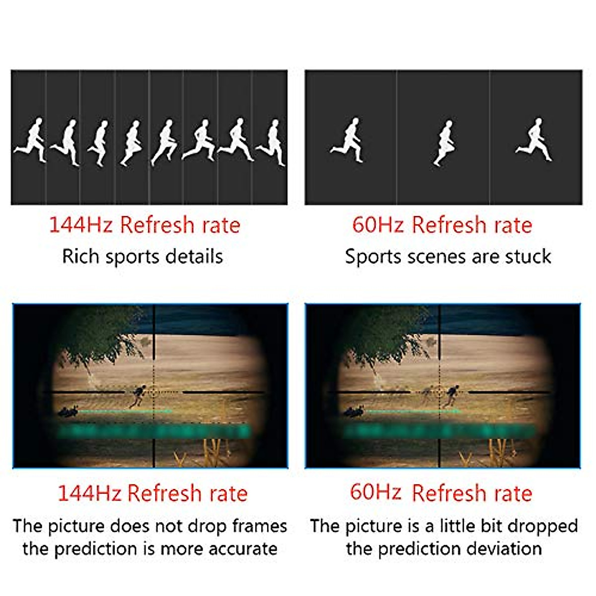 N / A NFJ024 24 Inch Gaming Monitor for Esports, IPS Curved Screen 1920 * 1080P Frameless 144Hz Refresh Rate 1Ms (HDMI VGA Interface) Low Blue Light Mode, for Home and Office, White