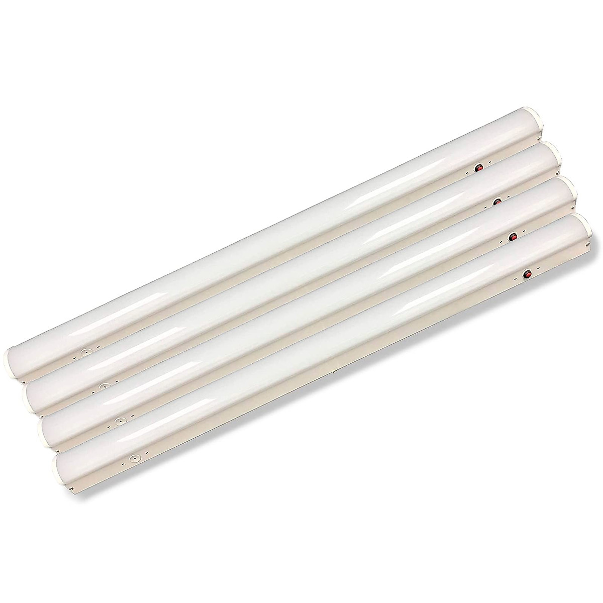 E2 Lighting 4ft LED Light Strip, 40W Linear with Emergency Battery, 3 CCT Tunable 3500K/4000K/5000K, Dimmable, Ideal for Warehouse Use-4 Pack