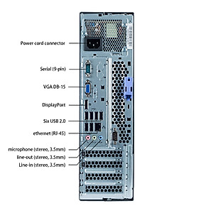 Lenovo ThinkCentre Small Form Desktop PC Computer Package, Intel Quad Core i5 up to 3.4GHz, 8G DDR3, 1T, DVD, VGA, DP, 19 Inch LCD Monitor, Keyboard, Mouse, Win 10 Pro 64 (Renewed)