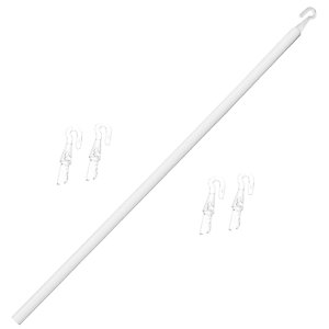 Clear Blind Wand 1 Set with Hook Detachable Vertical Window Blind Rod Stick for Window Blind Stick Wand Opener 89CM