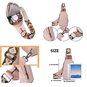 FENGQI Women Sling Bag Crossbody Bags Small Backpack Chest Package PU Leather Purse Fashion Day Pack, for Daily Leisure Travel (Gray)