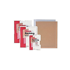 MCS Glass And Backing Kit, Smooth Ground Edge Glass With Corrugated Backing Board, For 16x20" Photo.