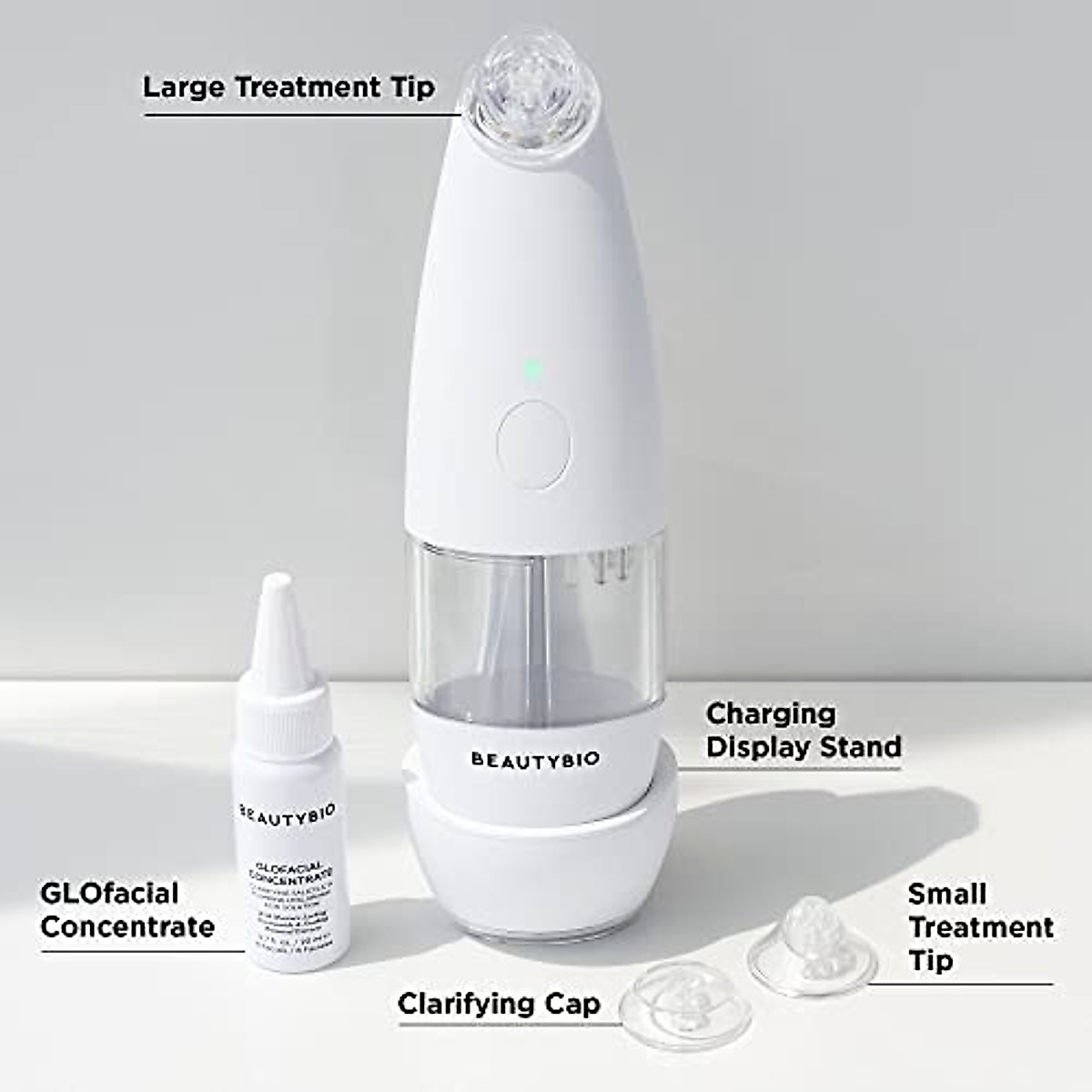 GLOfacial Hydro-Infusion Deep Pore Cleansing + Blue LED Clarifying Tool