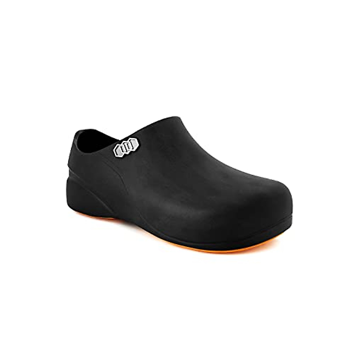 Stico Men's Slip Resistant Chef Clogs, Professional Non-Slip Work Shoes for Restaurant Hospital Nursing Garden [Black/US Men 11]