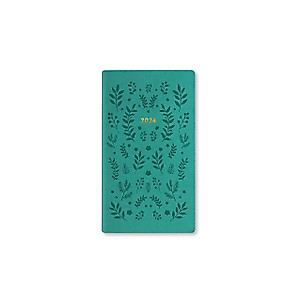 Letts Woodland Medium Pocket week to view 2024 diary - green