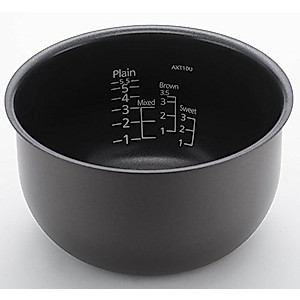 Tiger JAX-T10U-K 5.5-Cup (Uncooked) Micom Rice Cooker with Food Steamer & Slow Cooker, Stainless Steel Black