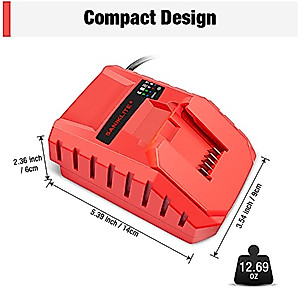 Battery Charger For Hilti, Portable C 4/12-50 12V Lithium Power Tools Battery Charger, 57W Fast Charging With Dual LED Systems & USB Port Cordless Battery Pack Charger For Hilti 12 Volt Li-ion Battery