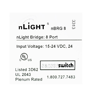 Sensor Switch NBRG-8-KIT nLight Lighting Control Bridge Kit, White, 120/277VAC