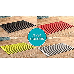 True & Tidy, Multi-Purpose Over The Sink Roll-Up Drying Rack, DR-881, Red