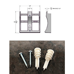 CAD Precision Inc. Recycle/Compost Bin Hanging Bracket, the EZ bin brac (for WIDE lip bins) - see details