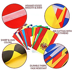 MOVINPE 2022 World Cup String Flag Bunting Set, Soccer Group Match 32 Teams Countries Banners Double-sided, 33 Feet Qatar World Cup Decoration for Grand Opening, Sports Bar, Party Events