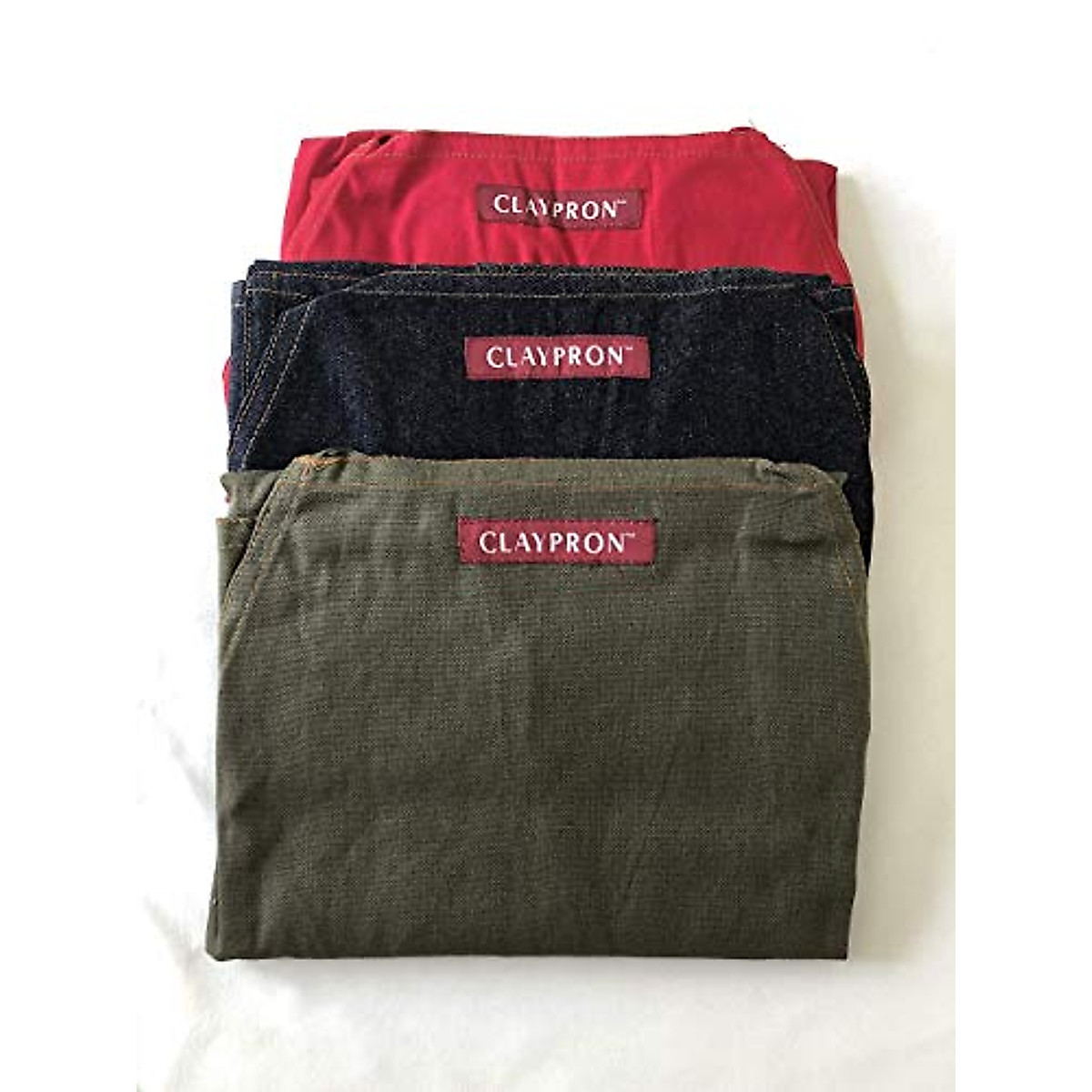 Claypron Artist Kitchen Apron (OLIVE GREEN)