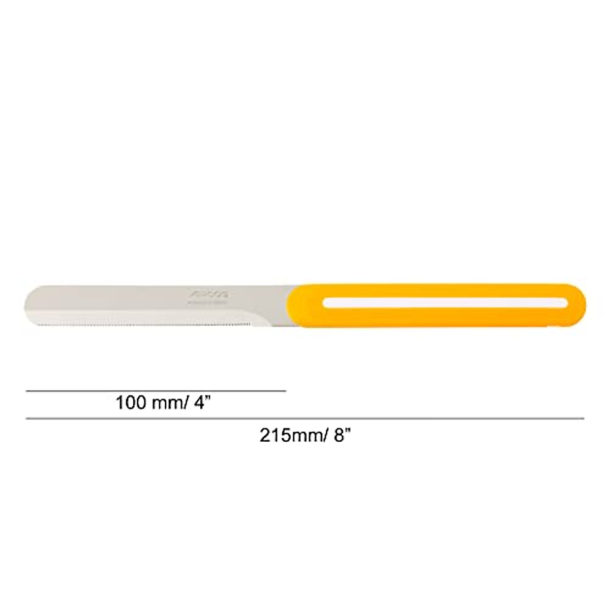 ARCOS Paring Knife Set of 3 Pieces 4 Inch Stainless Steel. Colorful Kitchen Knives for Peeling Fruits and Vegetables. Ergonomic Polypropylene Handle. Serie B-Line. Color Orange, Red and Green.