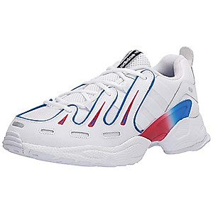 adidas Originals Men's EQT Gazelle Sneaker, White/White/Glory Blue, 4