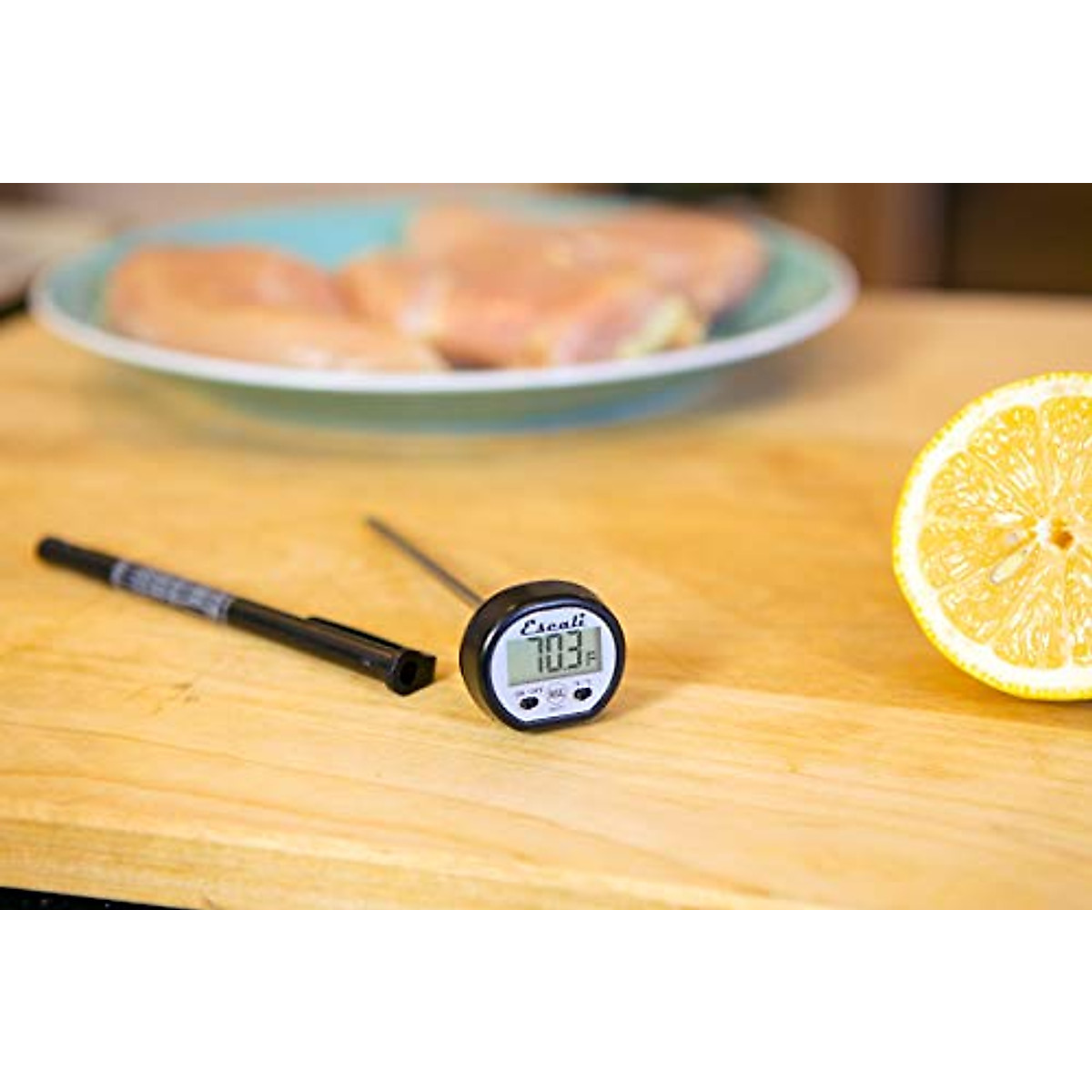 San Jamar THDGPCKT Digital Pocket Thermometer for Cooking- NSF Listed 1.2 millimeters