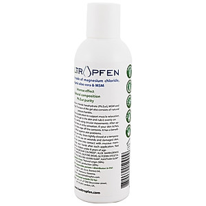 Magnesium Gel with Aloe Vera & MSM | 6.76 Oz - 200 ml | Pure Magnesium Chloride | Organic Aloe Vera | Heiltropfen®