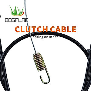 BOSFLAG 946-04007 Auger Engagement Cable Replaces MTD 946-04007 Auger Cable, Troy-Bilt 946 04007 Cable, MTD 94604007, MTD 746-04007 Clutch Cable, MTD 746 04007 Auger Control Cable, MTD 74604007