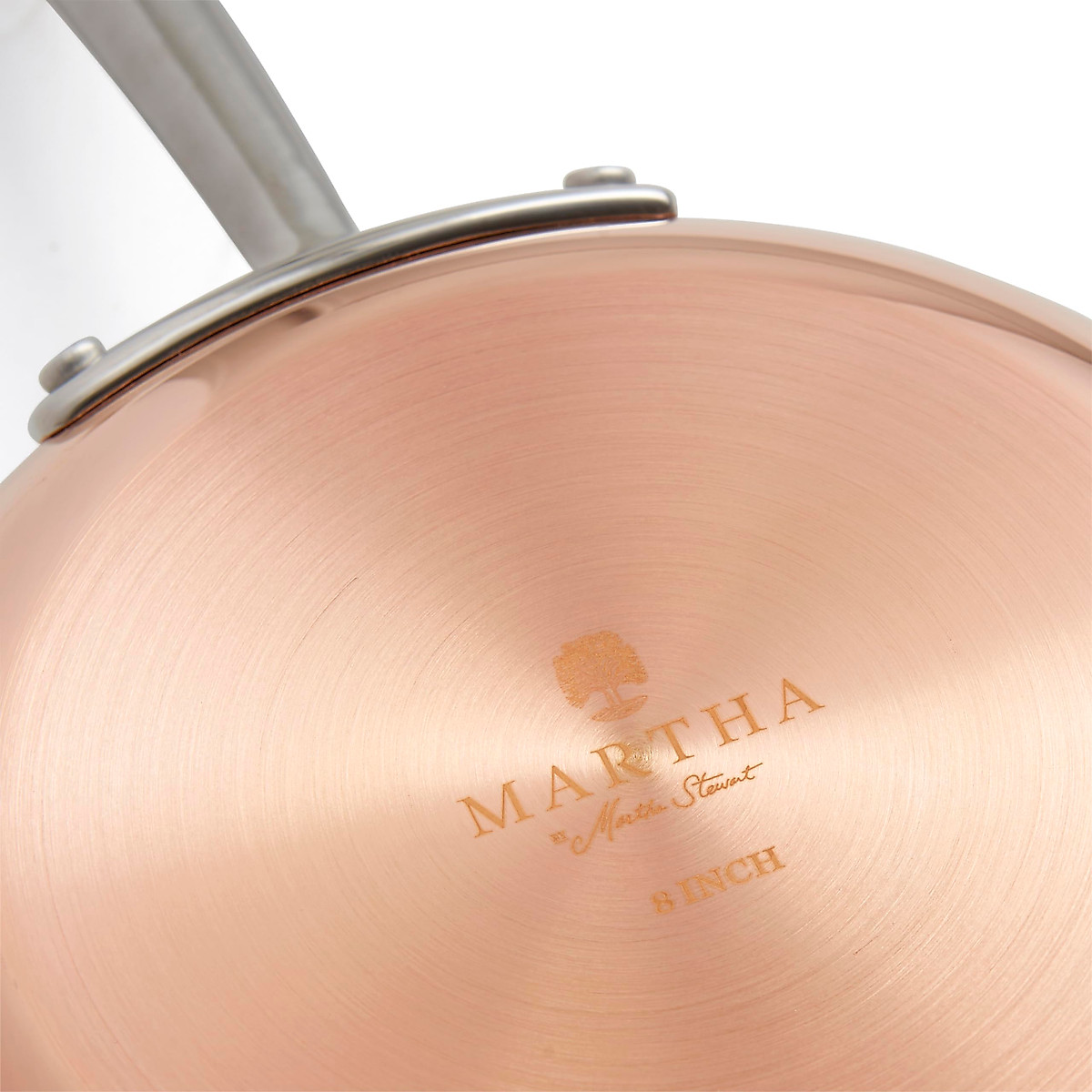 Martha Stewart Martha 8" Stainless Steel Saute Fry Pan - Copper Exterior/Satin Interior
