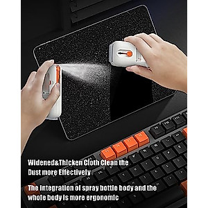 Keyboard Cleaner, 12-in-1 Phone Cleaning kit, Electronics Cleaning Brush Tool for Computer, PC Monitor,TV Camera Lens with 3ml Spray Cleaning Bottle Compact with Patent(Orange)