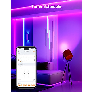 mujoy Smart Light Bulbs (Matter), Color Changing Light Bulb Work with Google Home/Alexa/Apple Home, A19 E26 Alexa Smart Light Bulb, 800LM CRI>90 RGBWW Music Sync, 60W Equivalent, 4 Pack