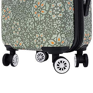 Travelers Club Bella Caronia Deluxe, 3, 7 Piece Luggage & Travel Accessories Set, Jamila, 20" Carry-On