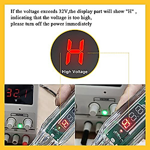 Automotive Test Light, 3-24V DC Digital Light Tester with Voltmeter, Test Light with Extended Spring Wire, Heavy Duty Auto Circuit Tester, Automotive Fuse Tester for Various Vehicles