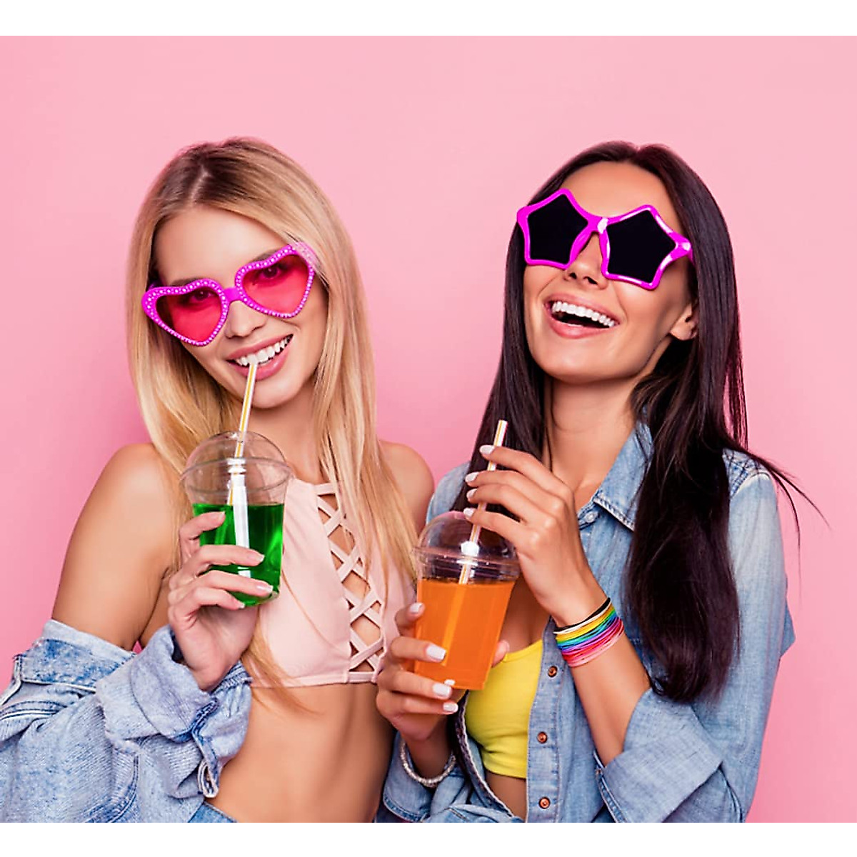 ZAKIA 25pces Mixed Gummy Silicone Wristbands Bracelets Bands Shag Rubber Gummies Bangles Wristbands (Black)