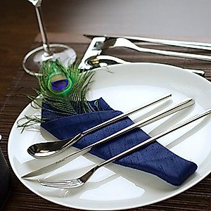 Fortessa Dragonfly 18/10 Stainless Steel Flatware 5 Piece Place Setting