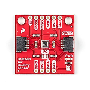 SparkFun Environmental Sensor Breakout - BME680 (Qwiic) - Combine Gas sensor Temperature Humidity & Barometric pressure sensing for complete environmental sensor 1 inch x 1 inch footprint No soldering