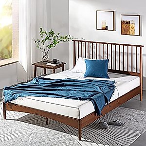 ZINUS Linda Mid Century Wood Platform Bed Frame / Solid Wood Foundation / Wood Slat Support / No Box Spring Needed / Easy Assembly, Full