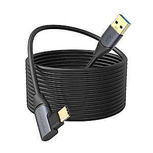 CableCreation 16FT Link Cable Compatible with Meta Quest Pro/Quest3/Quest2/Pico4, USB to USB C 3.1 Cable 5Gbps Highly Speed VR Headsets Accessories Gaming PC Link Cable 5 Meters