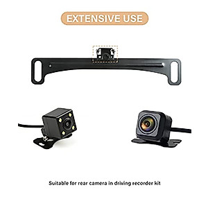 ESEWALAS Rearview Camera Mount Accessorie,Dash Cam Mirror Camera Kit,Universal Car Rear View Camera License Plate Bracket,Installation Holder for Backup Camera Reverse Camera
