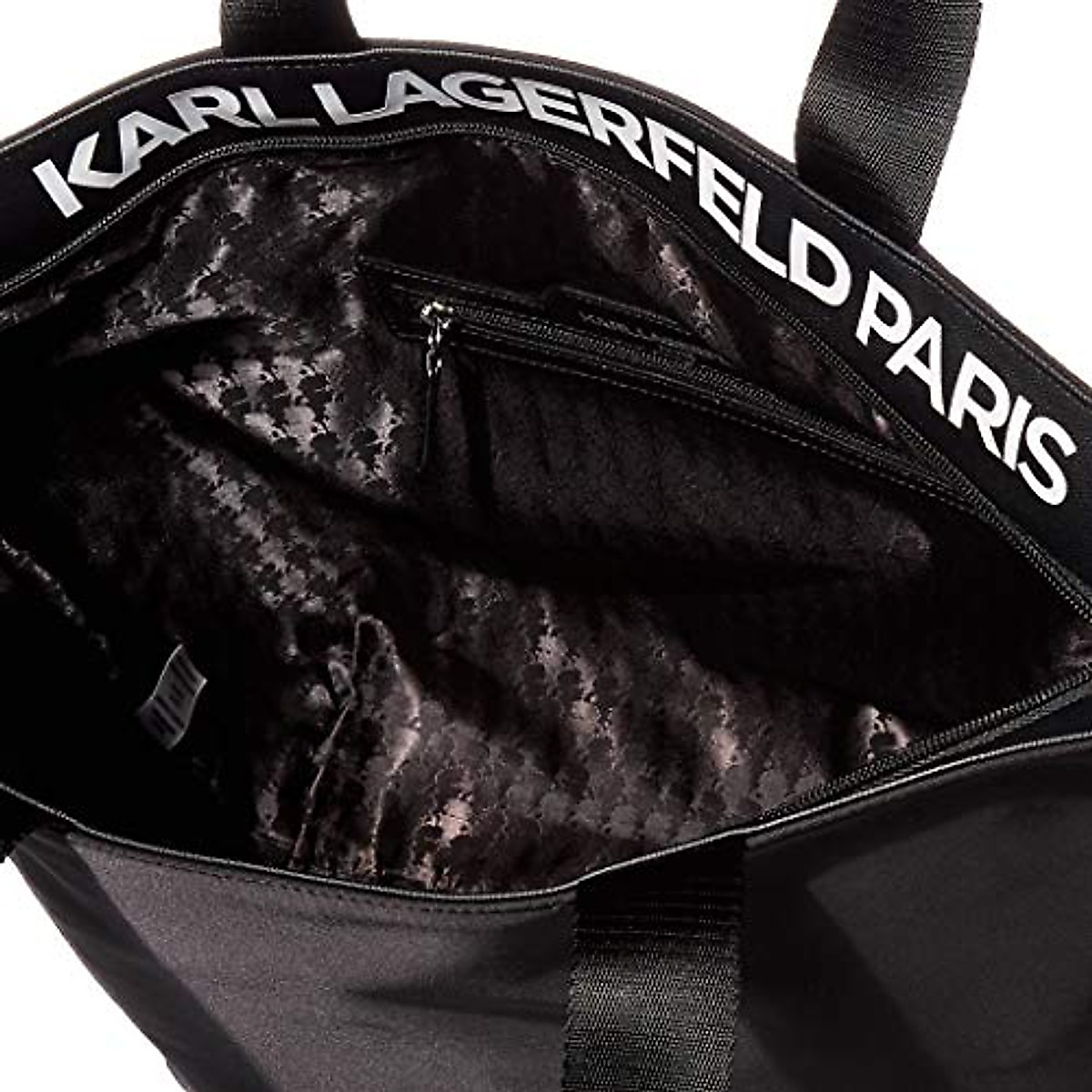 Karl Lagerfeld Paris womens Amour Tote, Black Multi, One Size US