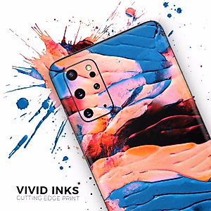Design Skinz Liquid Abstract Paint V30 Protective Vinyl Decal Wrap Skin Cover Compatible with The Samsung Galaxy S20 (Screen Trim & Back Glass Skin)