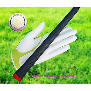 SIMPLE SYMBOL Women's RainGrip Golf Glove Two Pack,Hot Wet Weather Comfort,（Two Left Hands Or Two Right Hands Or One Pair） Four Colors to Choose from Pink/Purple/White/Green(Green,S,Right)
