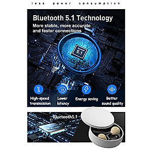 SZHTFX Invisible Earbuds Small Mini Wireless Bluetooth Earpiece Phone Discreet Earbud for Music, Home, Work (Nude)