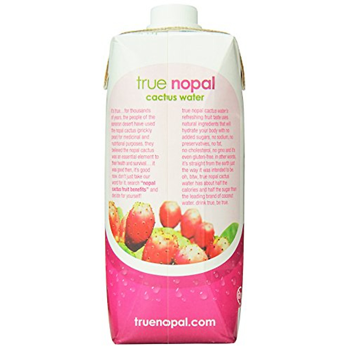 True Nopal Cactus Water, 16.90 Fl. Oz (Pack of 12)