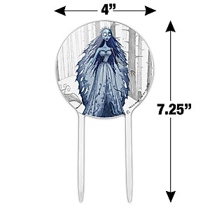 Acrylic Corpse Bride Bride Cake Topper Party Decoration for Wedding Anniversary Birthday Graduation