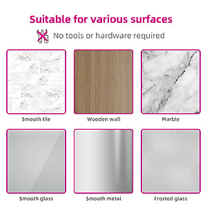 DOMAXCAI 4 Pack Broom Holder Wall Mount, Improved Broom Holder, Super Anti-Slip Mop and Broom Holder Wall Mount, Broom Hanger Gripper for Kitchen, Bathroom, Closet, Garden Garage, Black