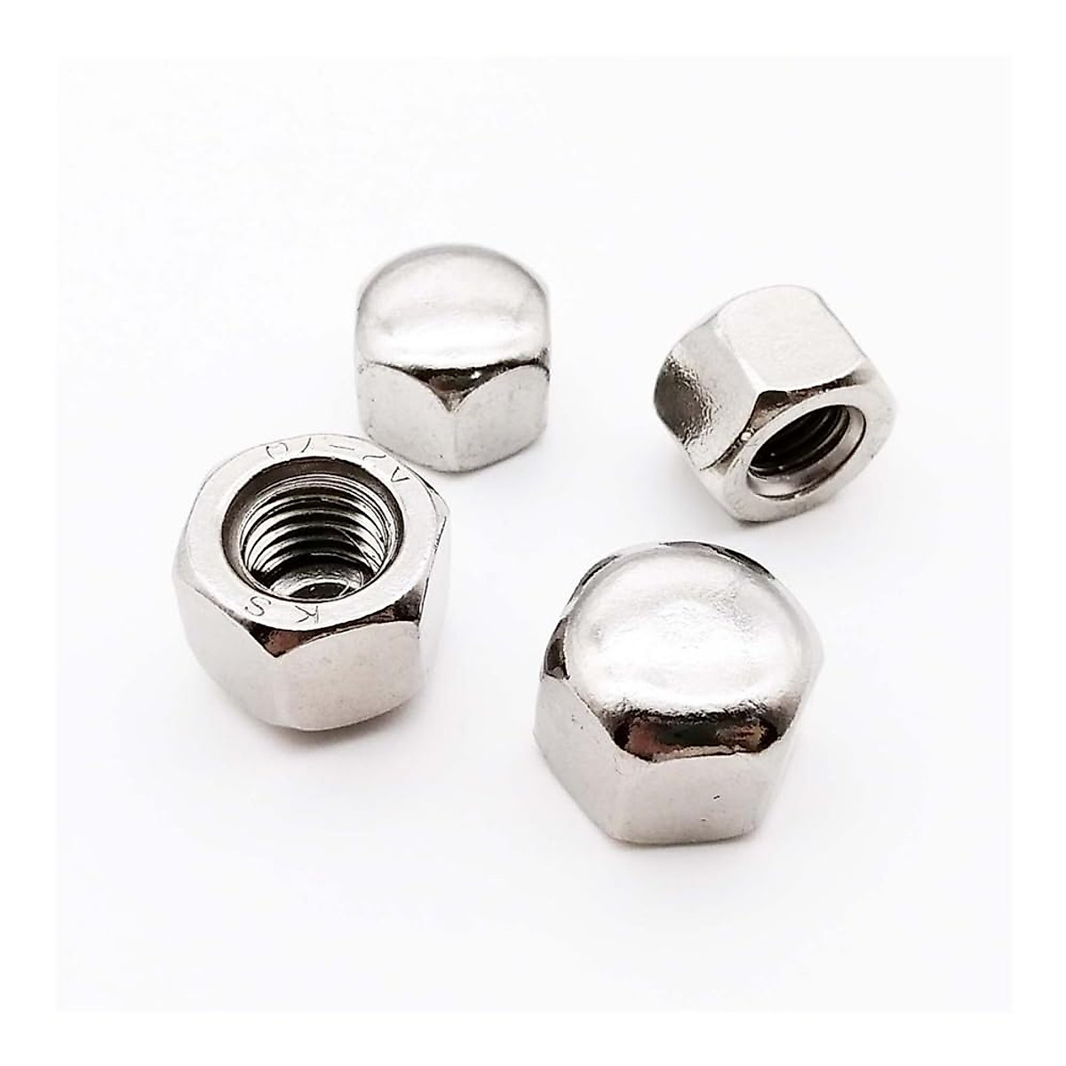 20pcs 304 Stainless Steel Hex Hexagon Decor Short Low Cover Cap Acorn Nut M3 M4 M5 M6 M8 (Size : M8-20pcs)