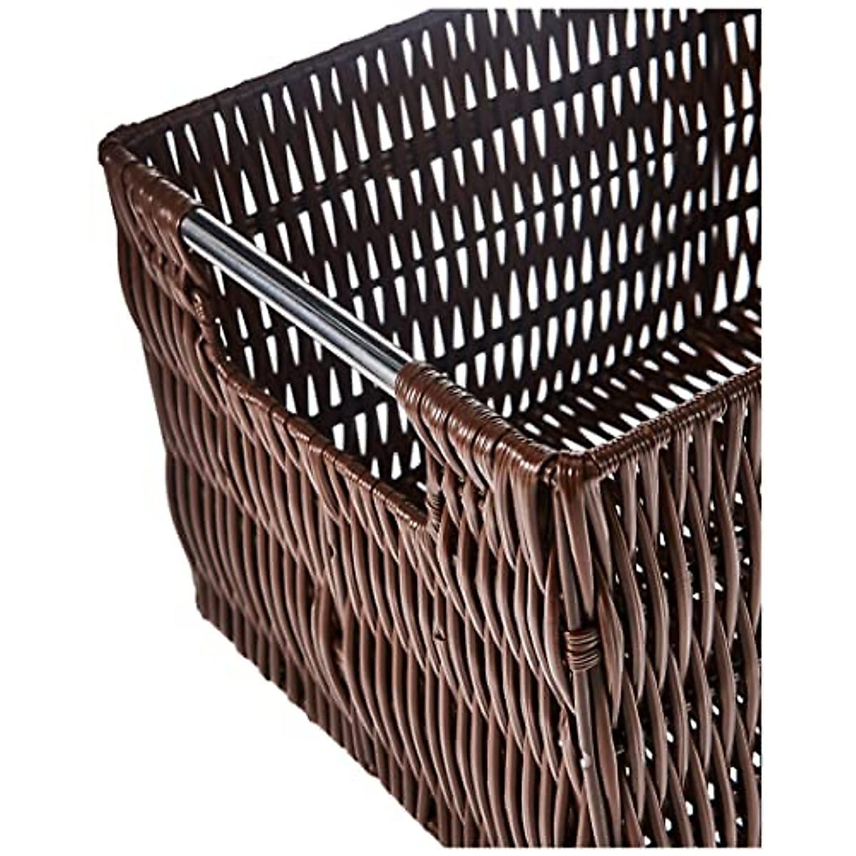 Whitmor Rattique Small Storage Tote Java